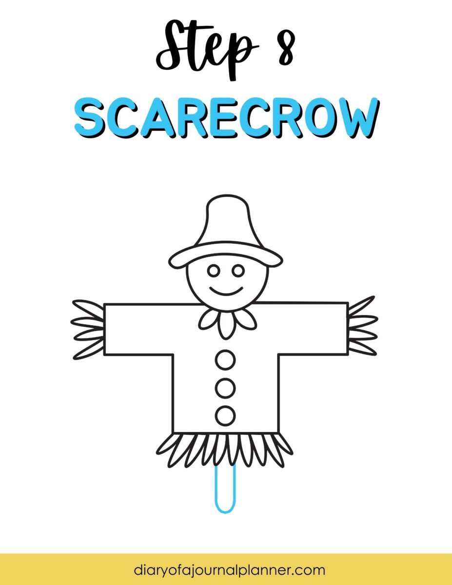 How To Draw A Scarecrow – Easy Scarecrow Drawing To Try