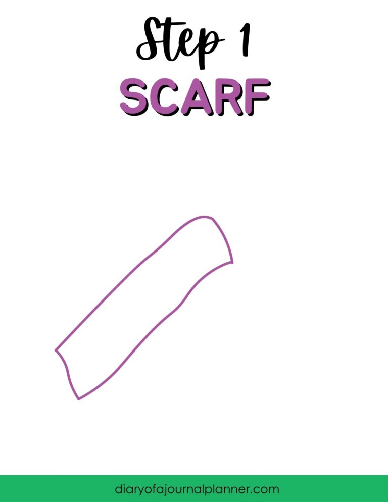 How To Draw A Scarf – Easy Scarf Drawing To Try