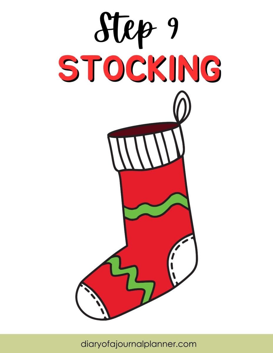How to Draw A Stocking – Easy Christmas Stocking Drawing To Try