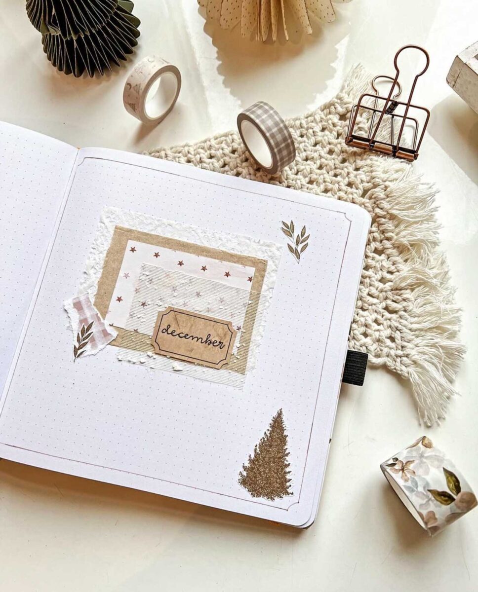 December Bujo Cover Pages