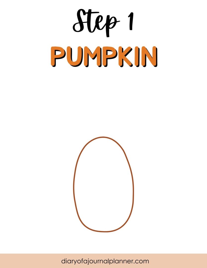 How To Draw A Pumpkin – Easy Pumpkin Drawing To Try
