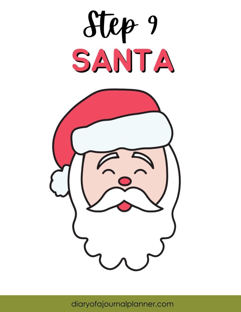 How to Draw Santa – Easy Santa Drawing To Try