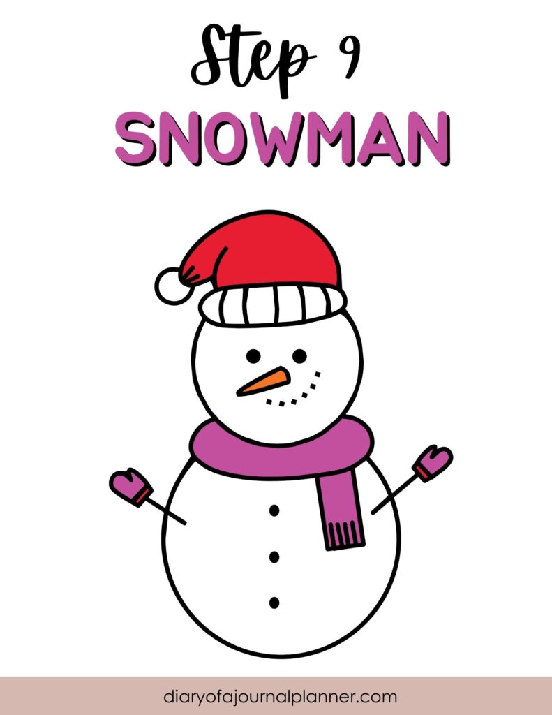 How to Draw A Snowman – Easy Snowman Drawing To Try
