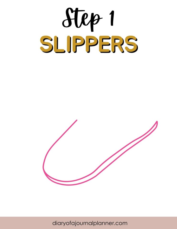 How To Draw Slippers – Easy Slippers Drawing To Try