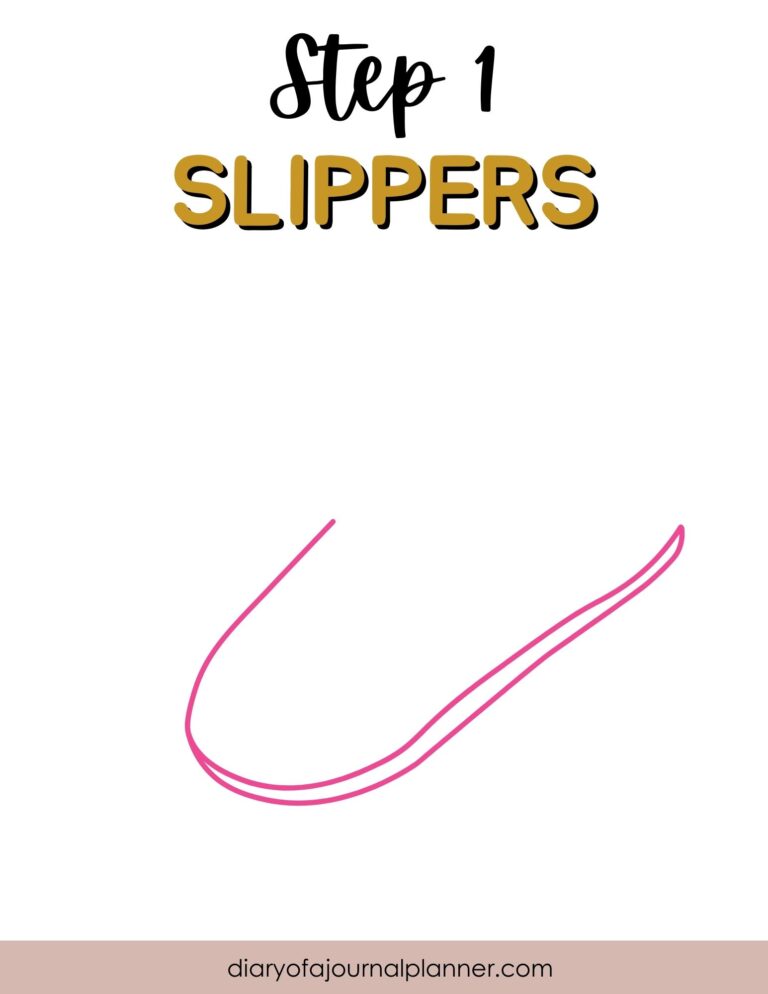 How To Draw Slippers – Easy Slippers Drawing To Try