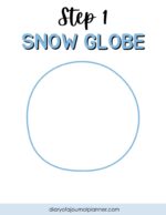 How To Draw A Snow Globe – Easy Snow Globe Drawing To Try