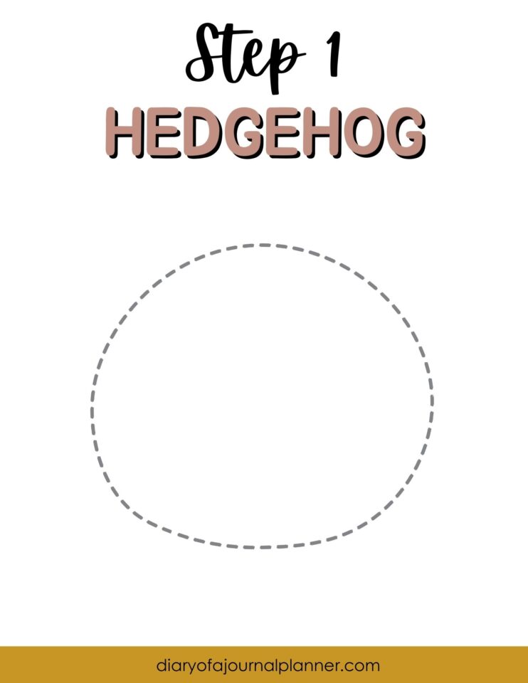 How To Draw A Hedgehog – Easy Hedgehog Drawing To Try