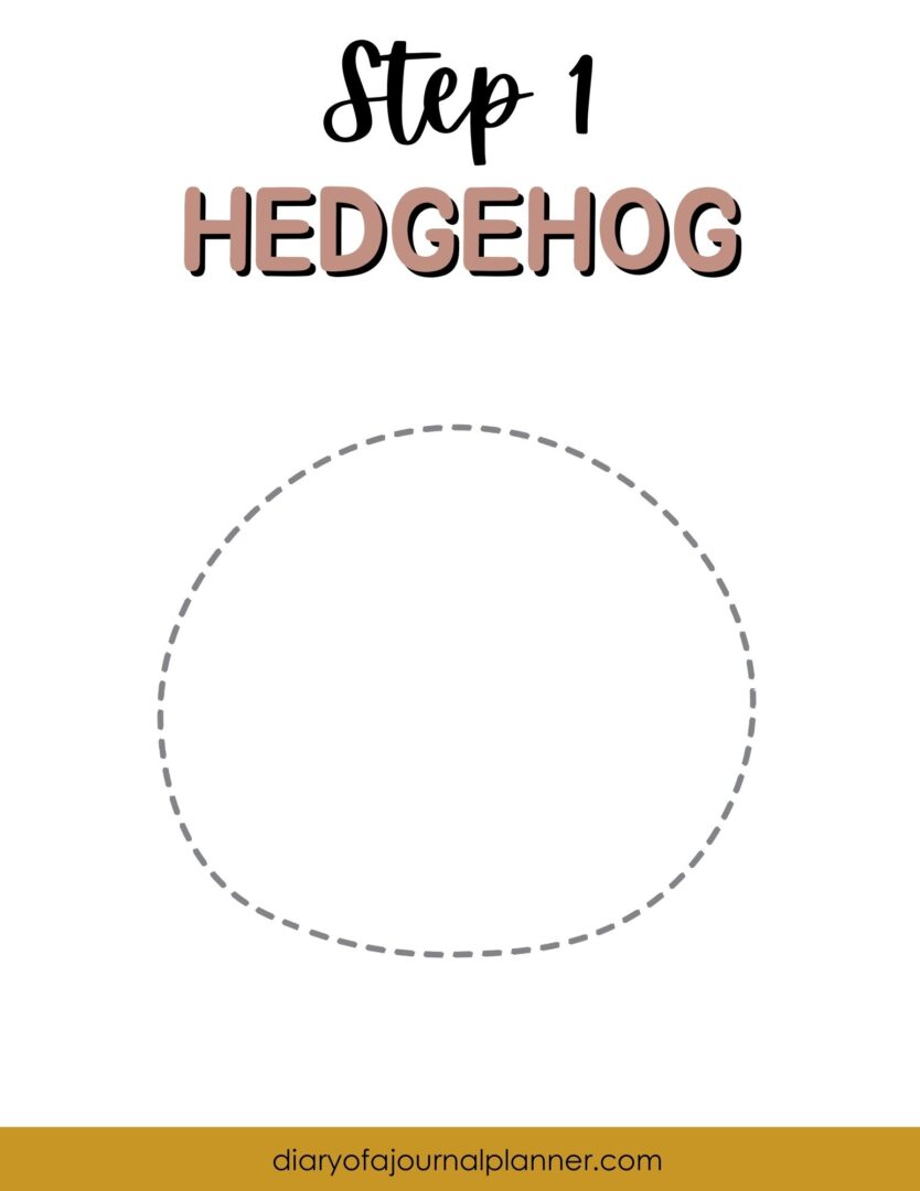 How To Draw A Hedgehog – Easy Hedgehog Drawing To Try