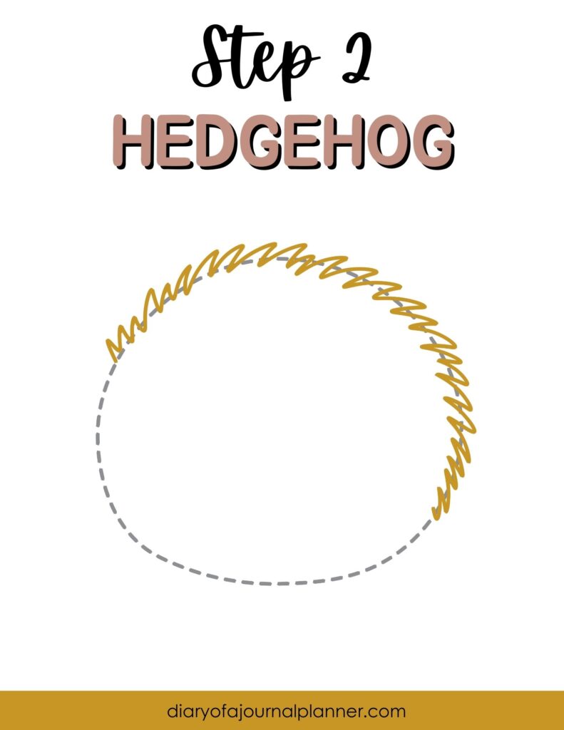 How To Draw A Hedgehog – Easy Hedgehog Drawing To Try
