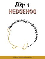 How To Draw A Hedgehog – Easy Hedgehog Drawing To Try