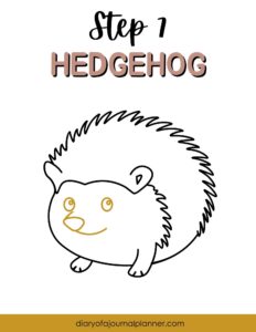 How To Draw A Hedgehog – Easy Hedgehog Drawing To Try