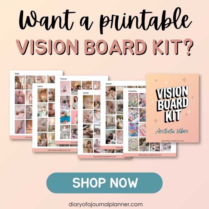 Bullet Journal Vision Journal (Create a Journal Vision Board for 2025)
