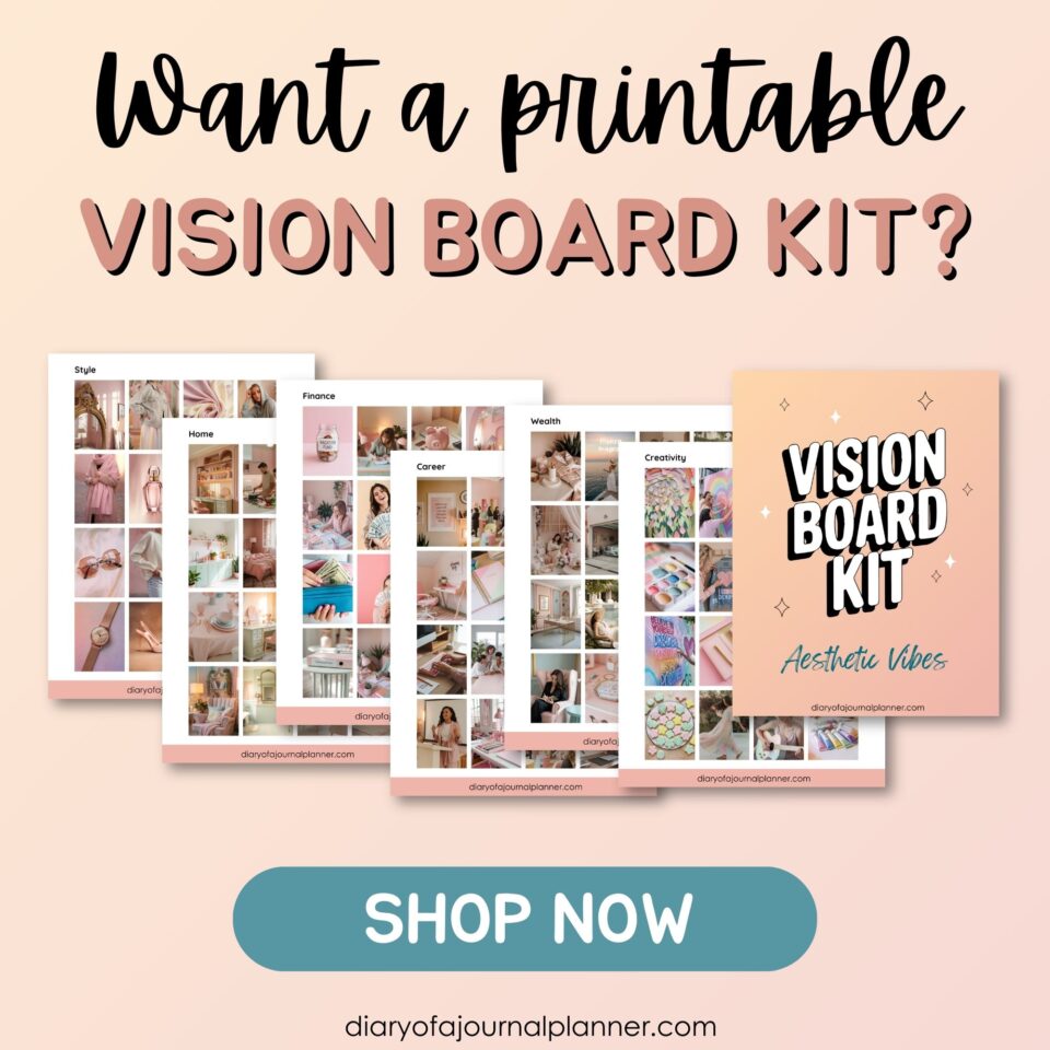 Bullet Journal Vision Journal (Create a Journal Vision Board for 2025)