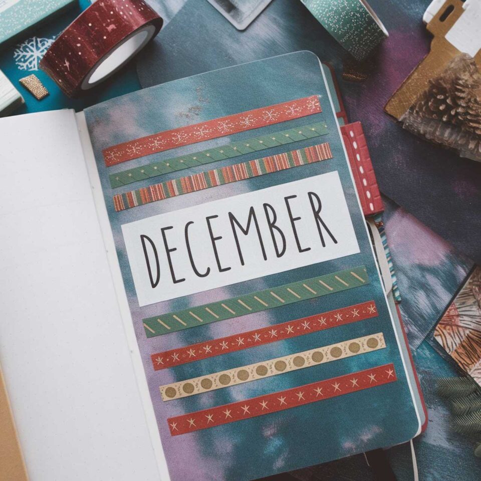 December Bujo Cover Pages