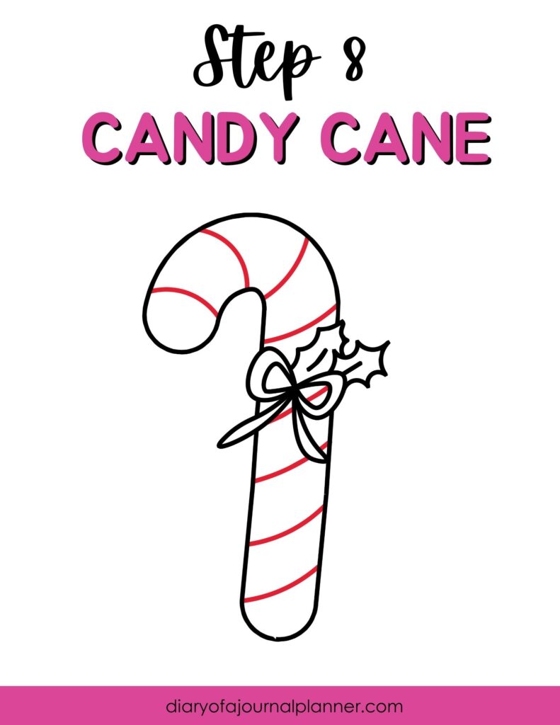 How To Draw A Candy Cane – Easy Candy Cane Drawing To Try