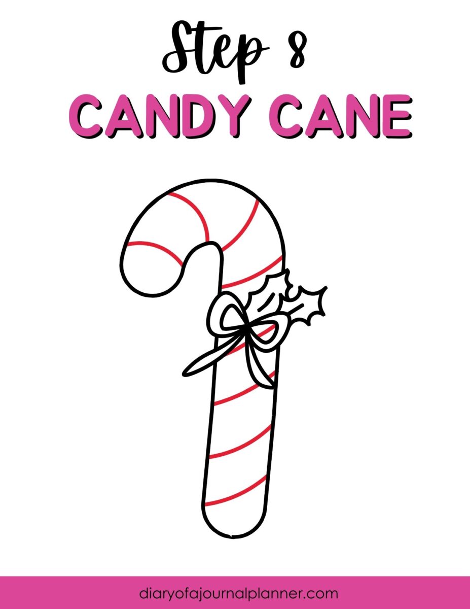 How To Draw A Candy Cane – Easy Candy Cane Drawing To Try