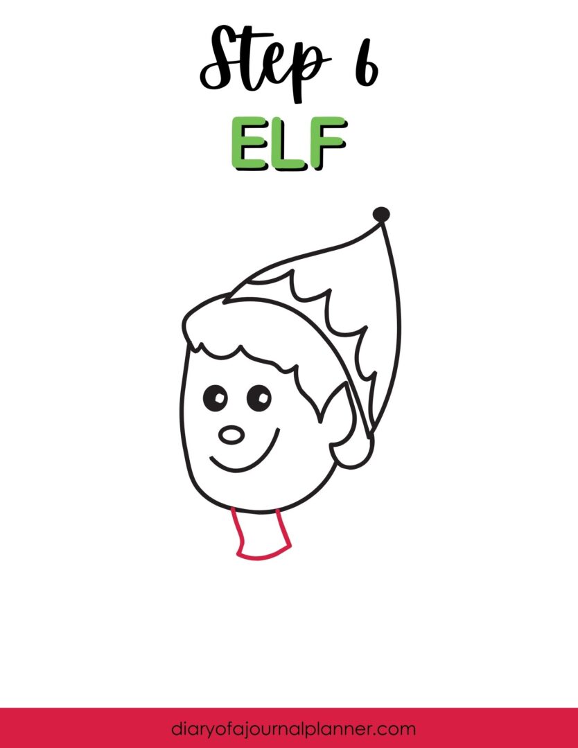 How To Draw An Elf – Easy Christmas Elf Drawing To Try