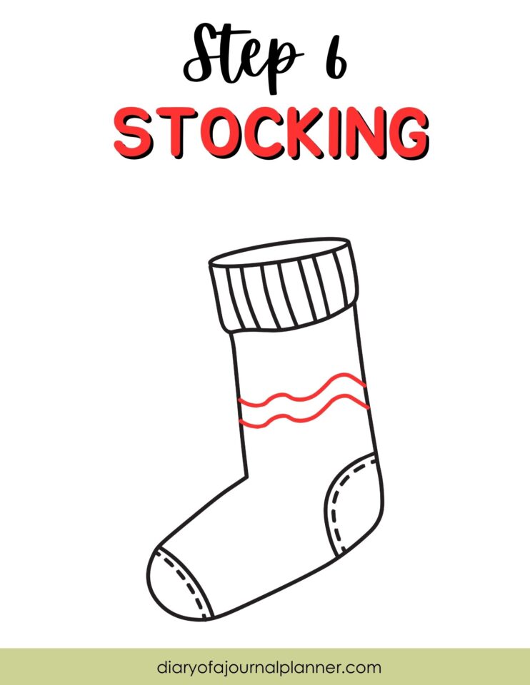 How to Draw A Stocking – Easy Christmas Stocking Drawing To Try