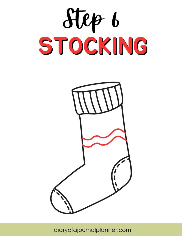 How to Draw A Stocking – Easy Christmas Stocking Drawing To Try