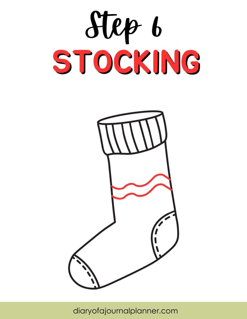 How to Draw A Stocking – Easy Christmas Stocking Drawing To Try