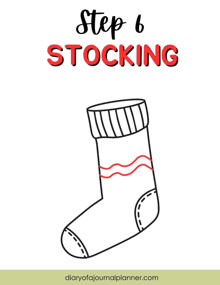 How to Draw A Stocking – Easy Christmas Stocking Drawing To Try