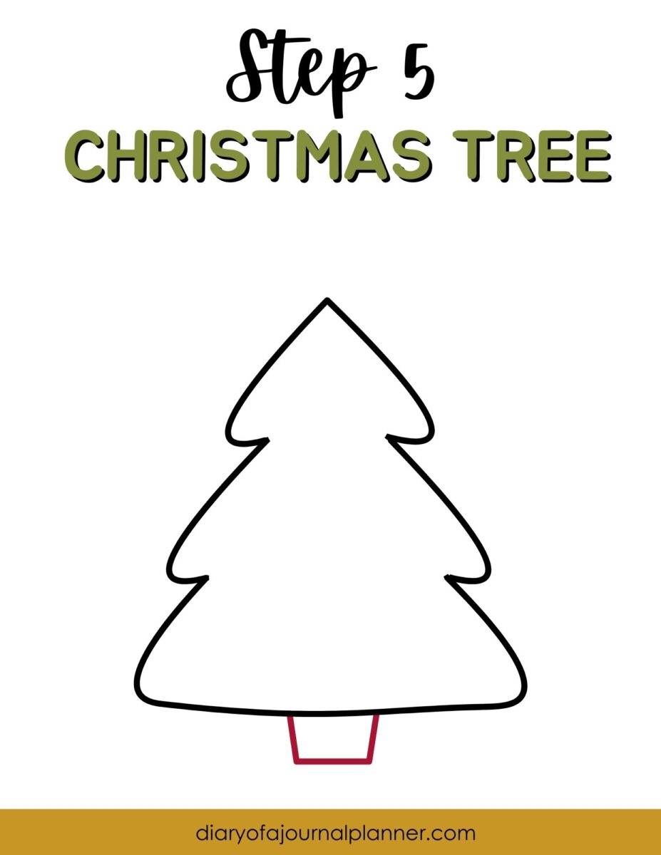 How To Draw A Christmas Tree – Easy Christmas Tree Drawing To Try