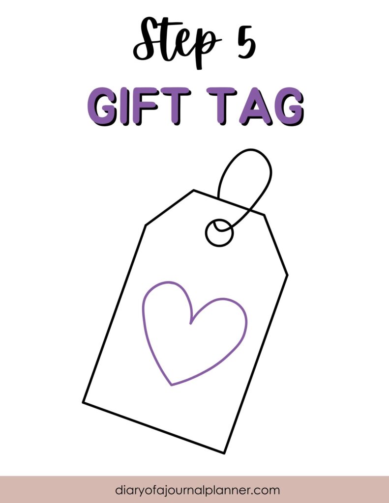 How to Draw A Gift Tag – Easy Gift Tag Drawing To Try