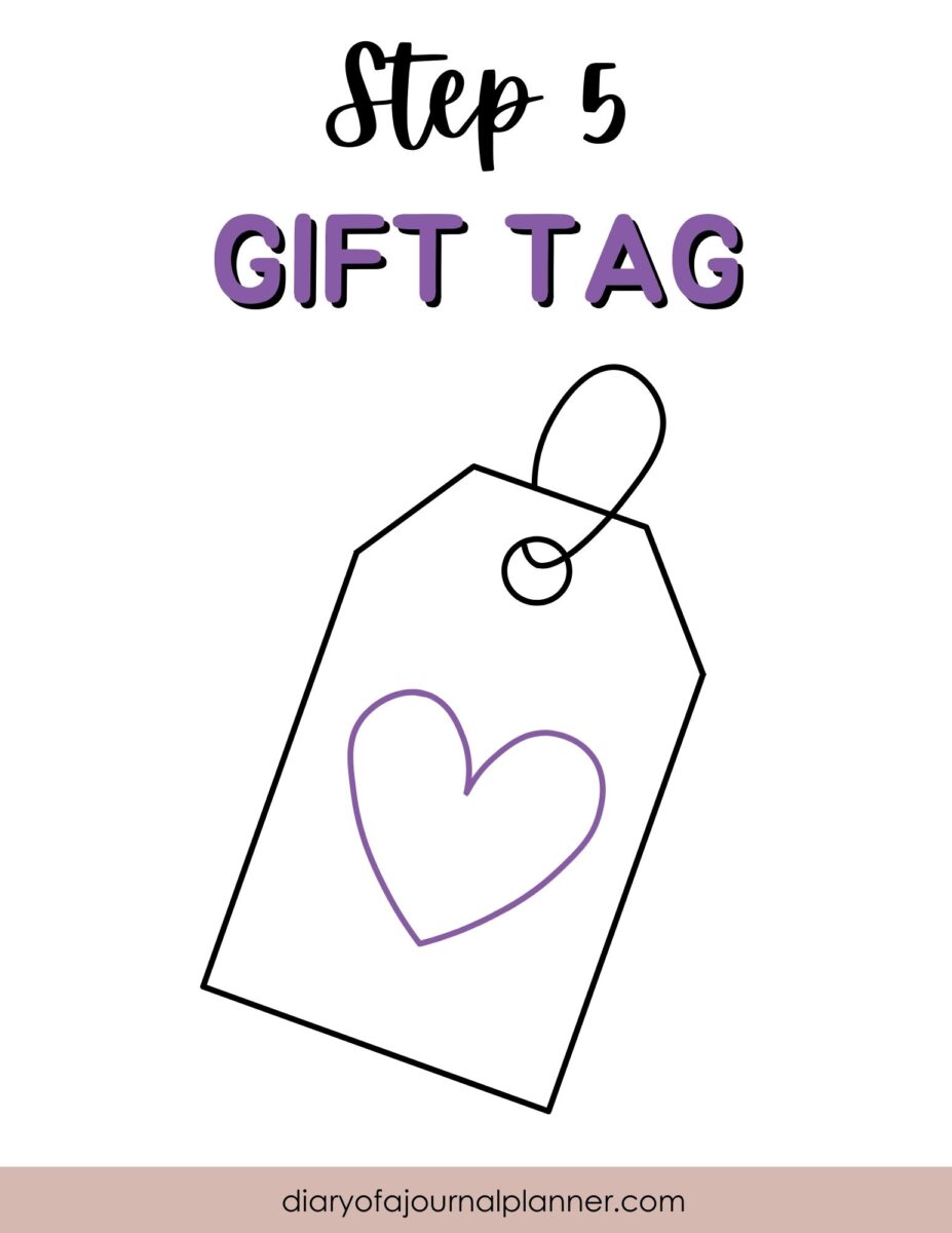 How to Draw A Gift Tag – Easy Gift Tag Drawing To Try