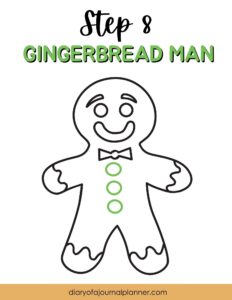 How to Draw A Gingerbread Man – Easy Gingerbread Man Drawing To Try