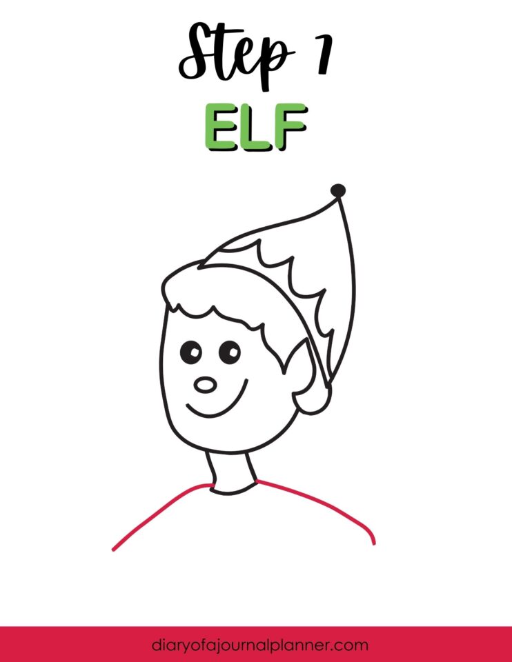 How To Draw An Elf – Easy Christmas Elf Drawing To Try