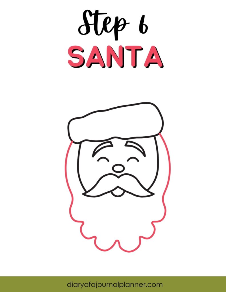 How to Draw Santa – Easy Santa Drawing To Try