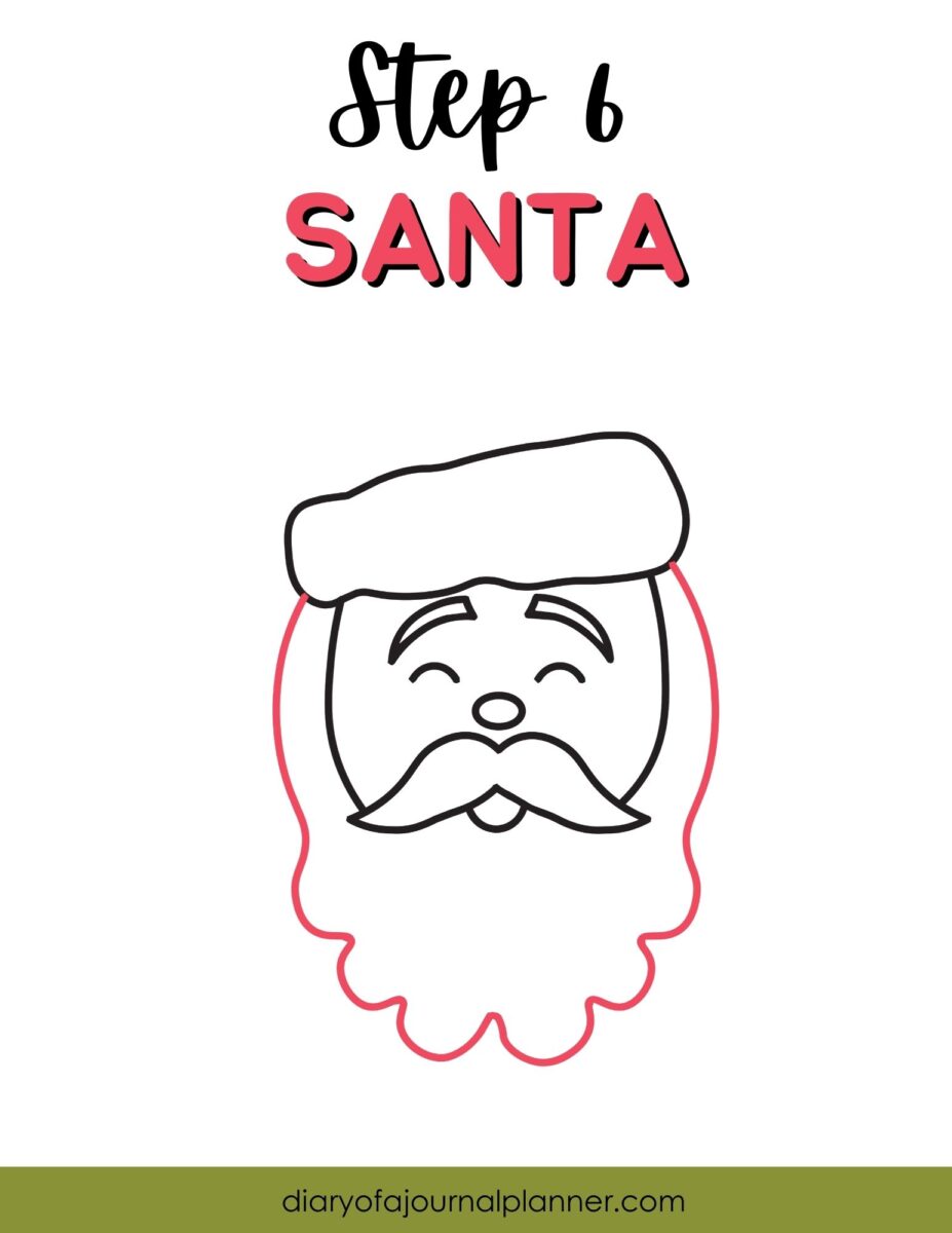 How to Draw Santa – Easy Santa Drawing To Try