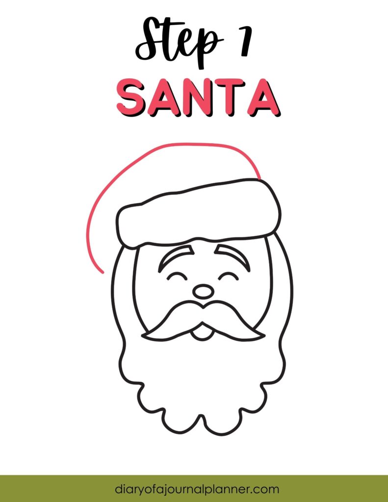 How to Draw Santa – Easy Santa Drawing To Try