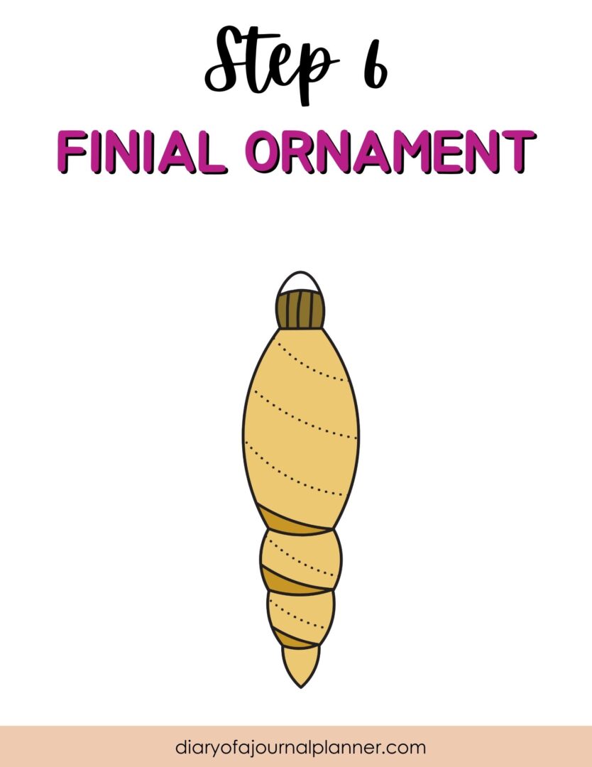 How to Draw A Finial Ornament – Easy Finial Ornament Drawing To Try