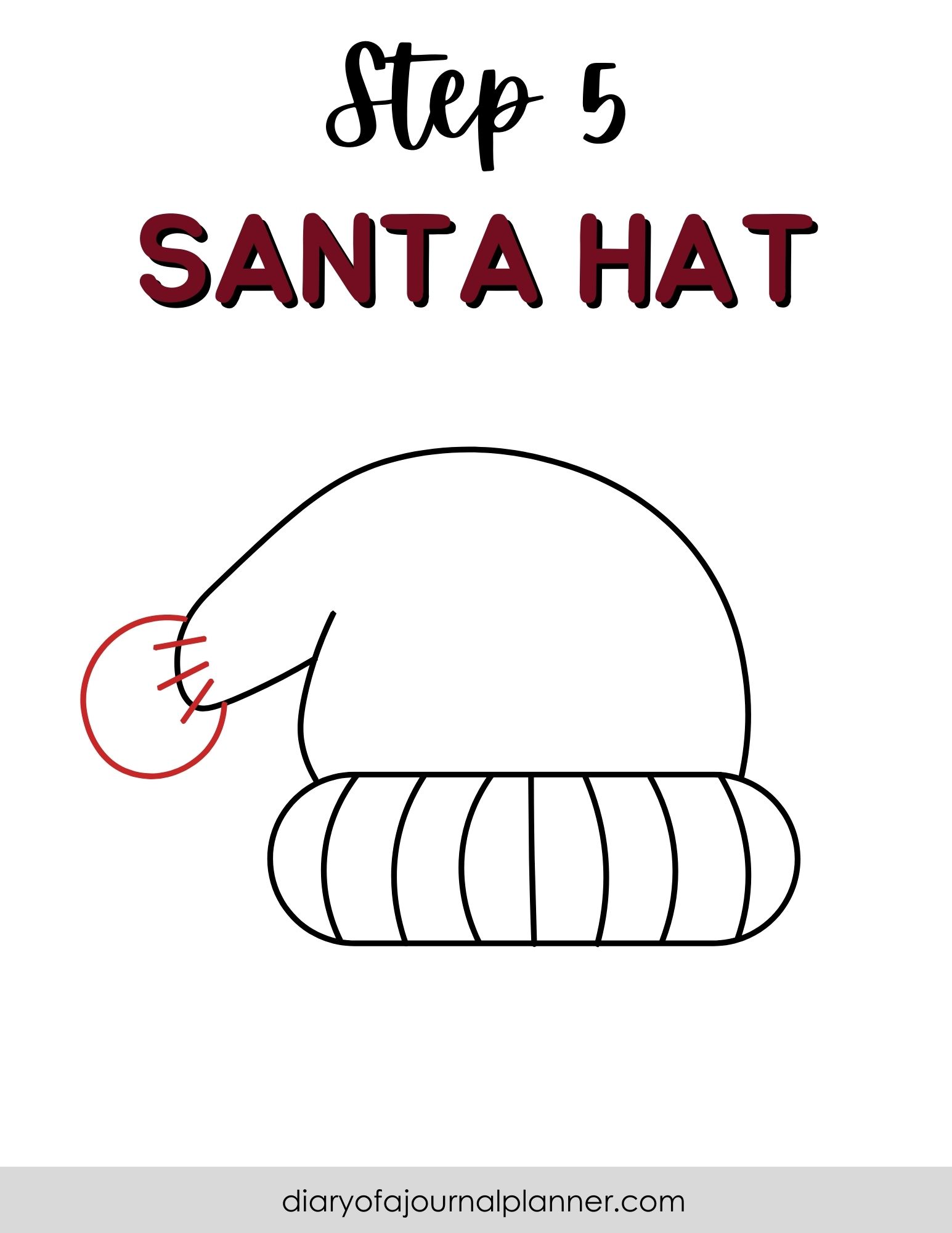 How to Draw A Santa Hat – Easy Santa Hat Drawing To Try