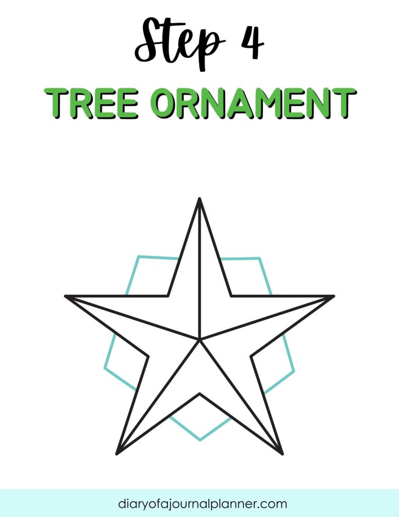 How to Draw A Star Ornament – Easy Star Ornament Drawing To Try