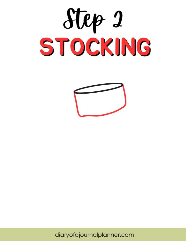 How to Draw A Stocking – Easy Christmas Stocking Drawing To Try