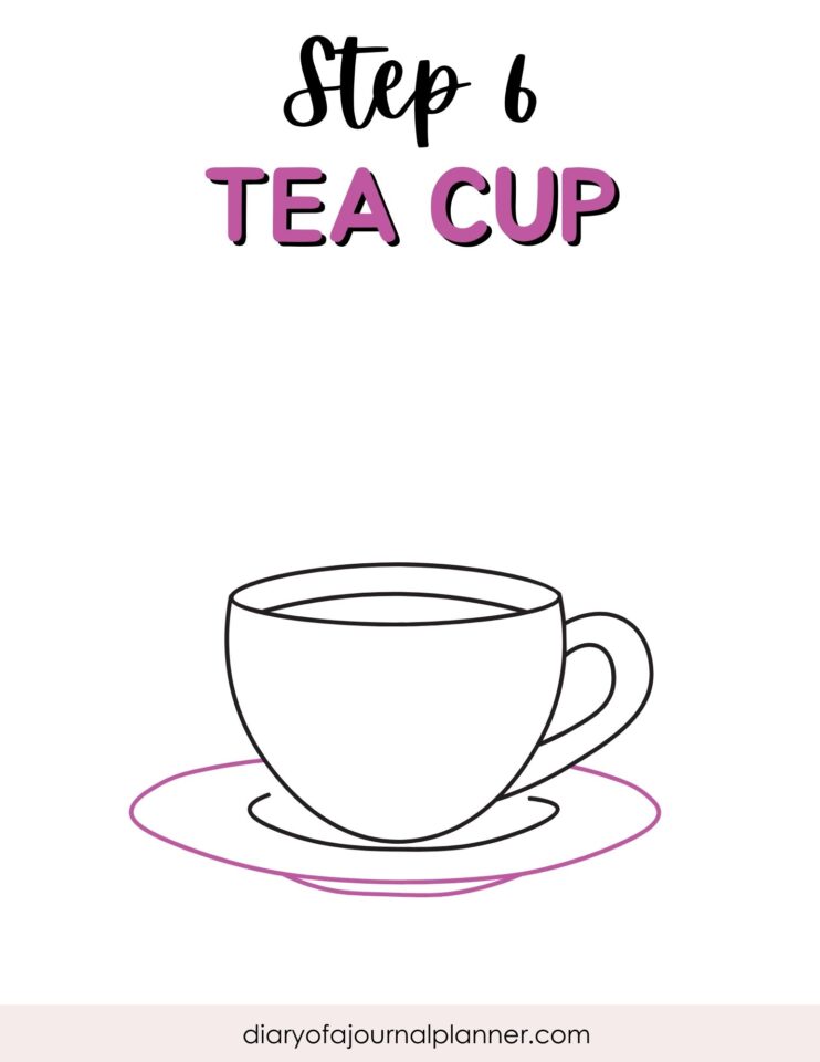 How To Draw A Tea Cup – Easy Tea Cup Drawing To Try