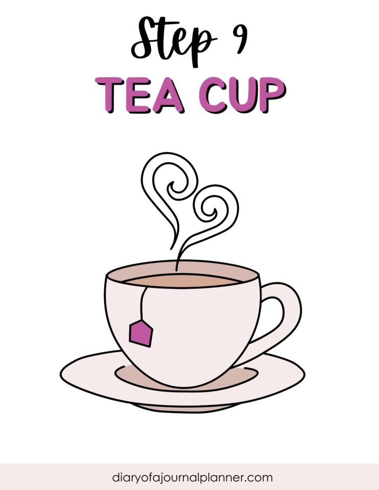 How To Draw A Tea Cup – Easy Tea Cup Drawing To Try