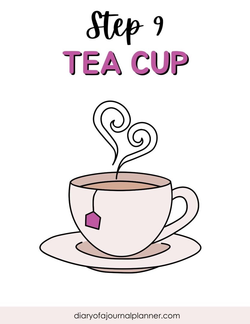 How To Draw A Tea Cup – Easy Tea Cup Drawing To Try