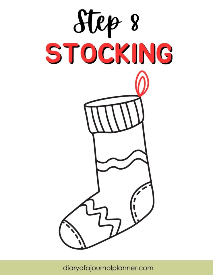 How to Draw A Stocking – Easy Christmas Stocking Drawing To Try