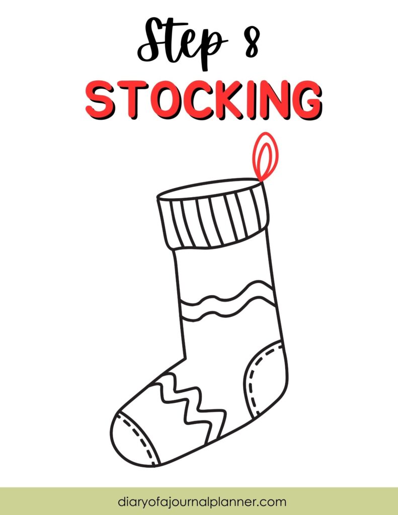 How to Draw A Stocking – Easy Christmas Stocking Drawing To Try