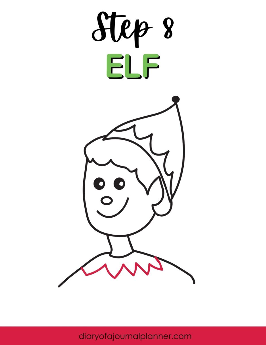How To Draw An Elf – Easy Christmas Elf Drawing To Try