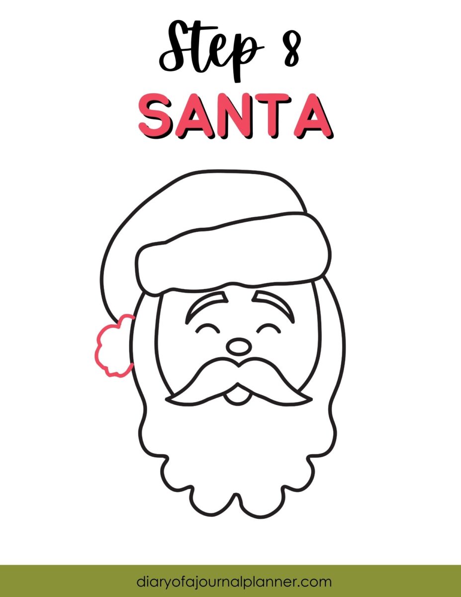 How to Draw Santa – Easy Santa Drawing To Try