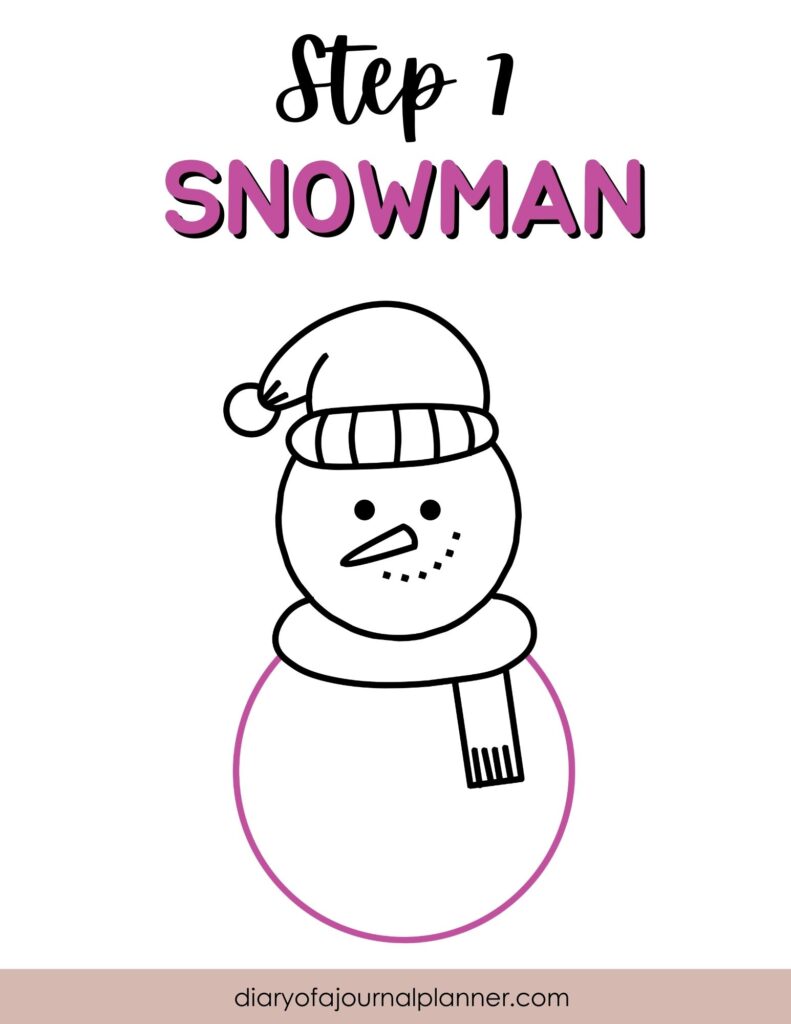 How to Draw A Snowman – Easy Snowman Drawing To Try
