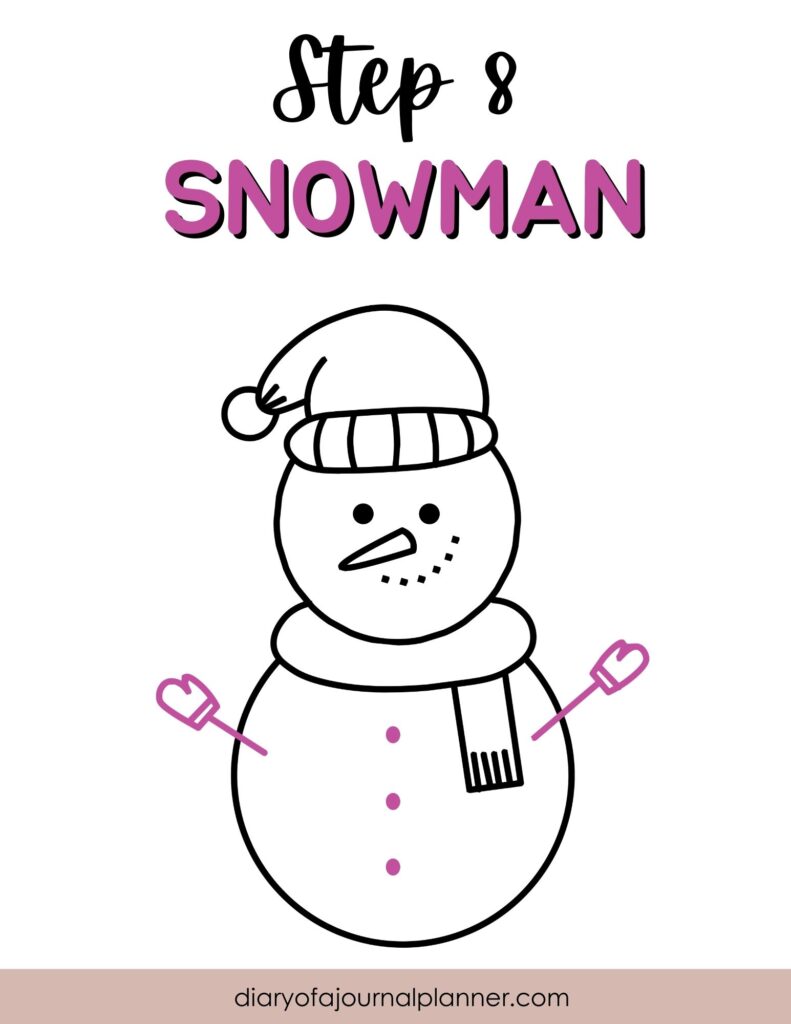 How to Draw A Snowman – Easy Snowman Drawing To Try