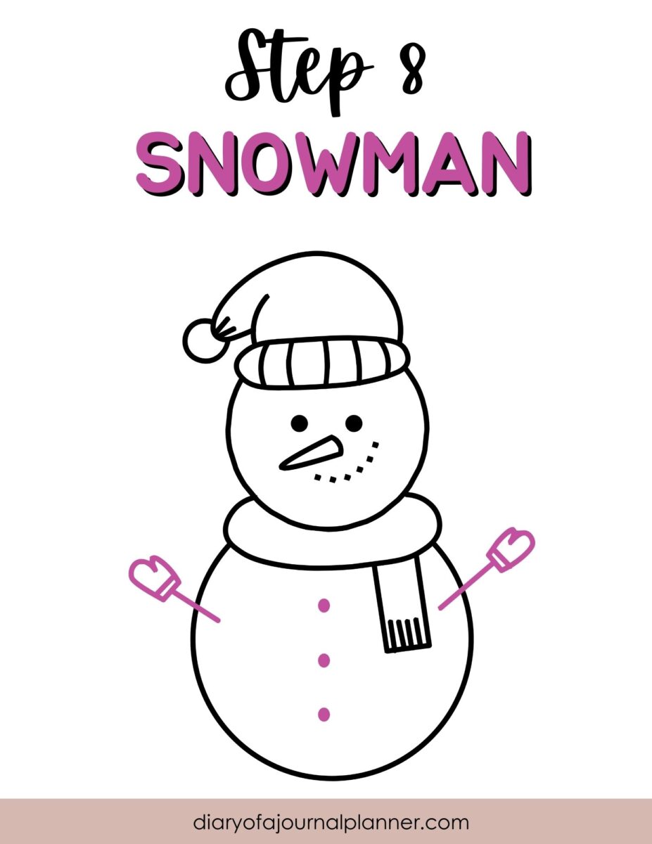 How to Draw A Snowman – Easy Snowman Drawing To Try