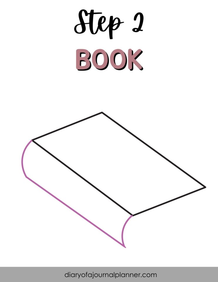 How To Draw A Closed Book – Easy Closed Book Drawing To Try