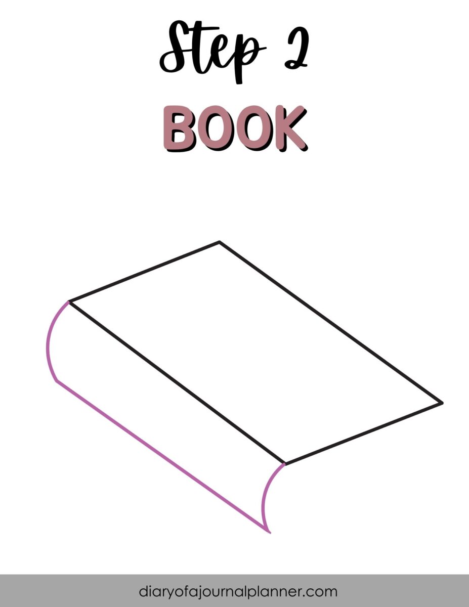 How To Draw A Closed Book – Easy Closed Book Drawing To Try
