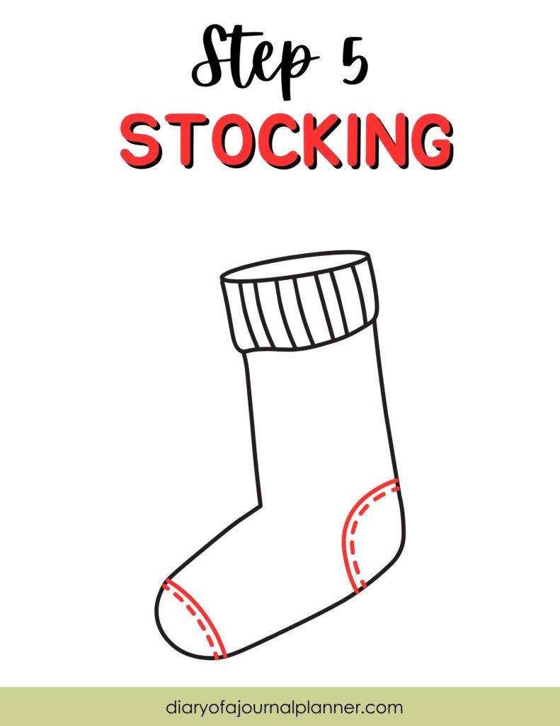 How to Draw A Stocking – Easy Christmas Stocking Drawing To Try